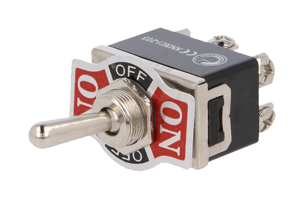 INTERRUPTEUR INVERSEUR A LEVIER 3 POSITIONS ON-OFF-ON 10A/250VAC